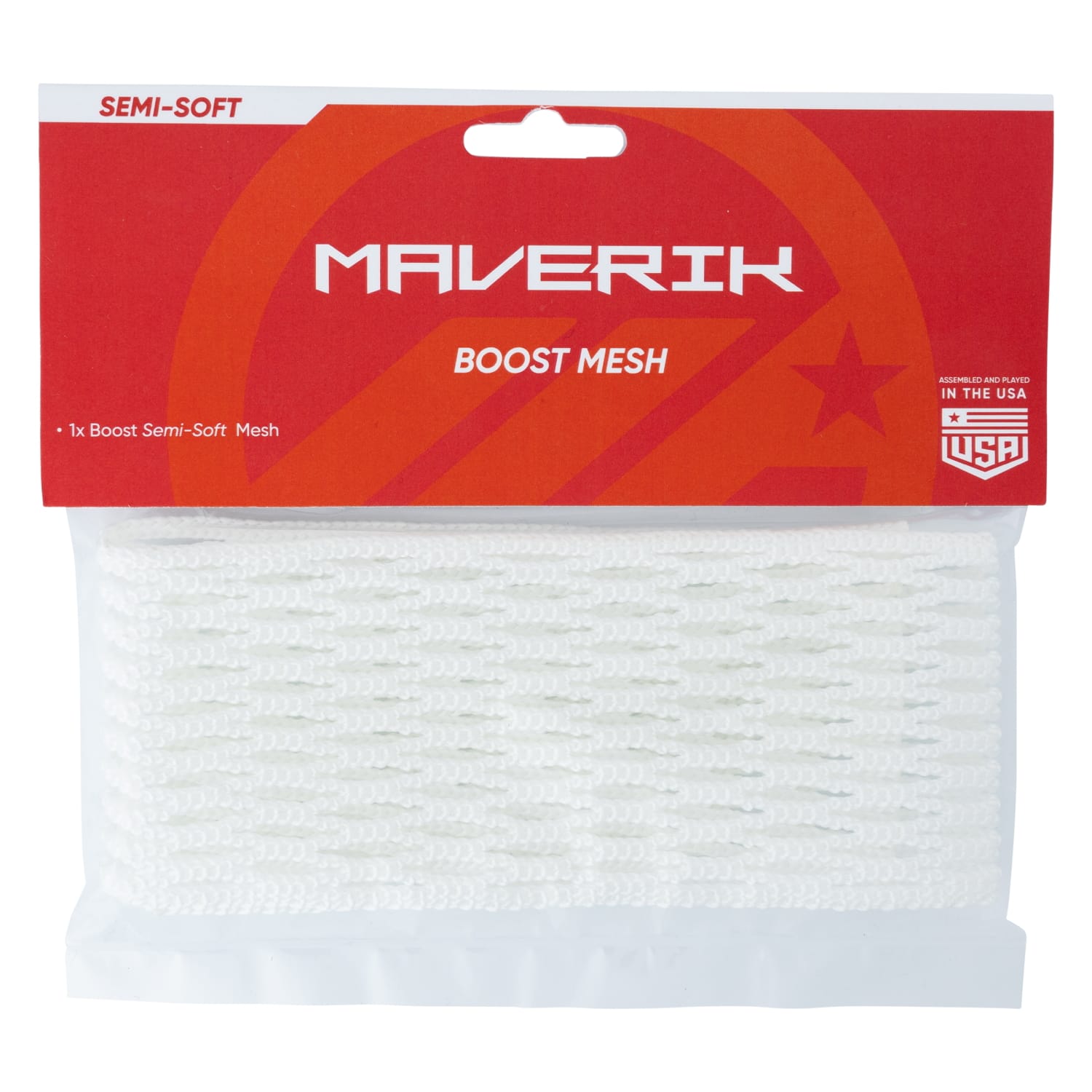 Maverik Boost Semi-Soft Lacrosse Mesh Stringing Piece
