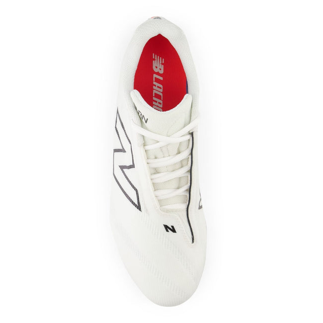 New Balance Burn X4 White Lacrosse Cleats