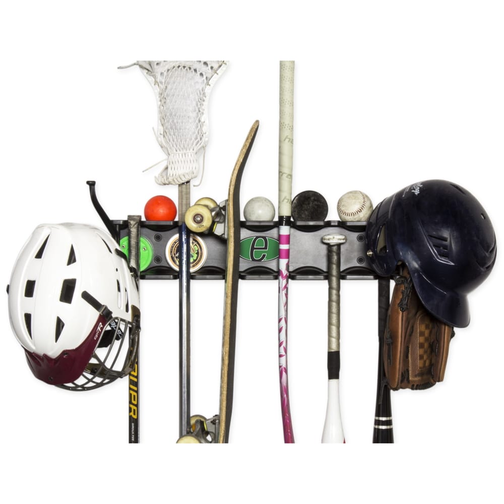 Lacrosse Stick Multi-Sport Storage Rack with 2 Hooks by Evolution ...
