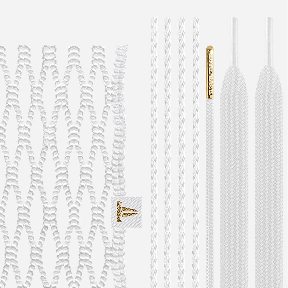 Throne Fiber 3 Lacrosse Mesh And Strings Complete Stringing Kit