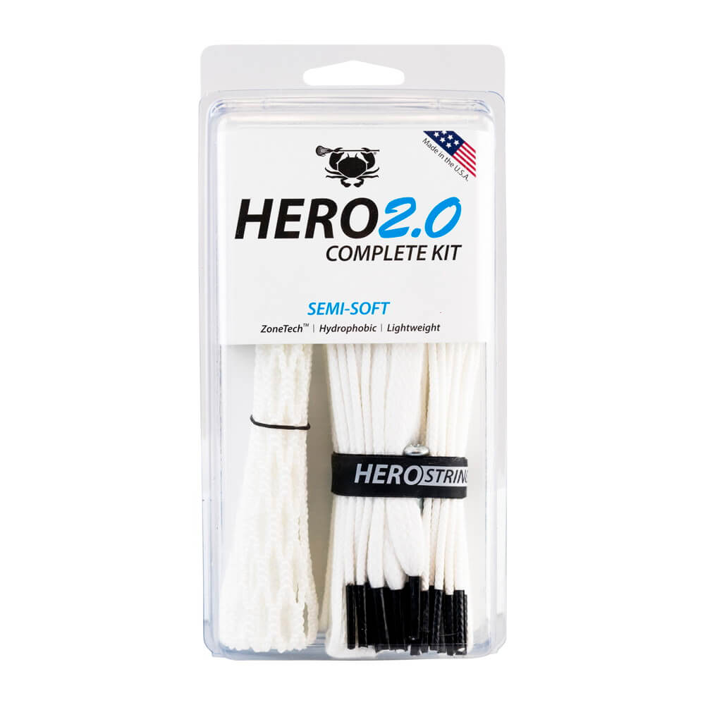 ECD Hero 2.0 Semi-Soft Lacrosse Mesh and Hero Strings Complete ...