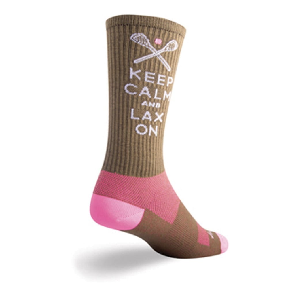 Sock Guy Keep Calm and Lax On 2 Lacrosse Crew Socks