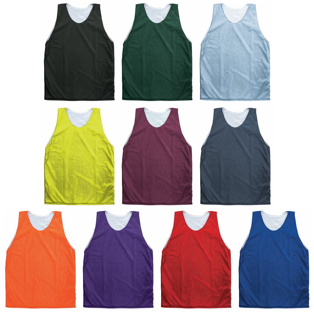 Reversible Lacrosse Pinnie Jerseys - One Dozen