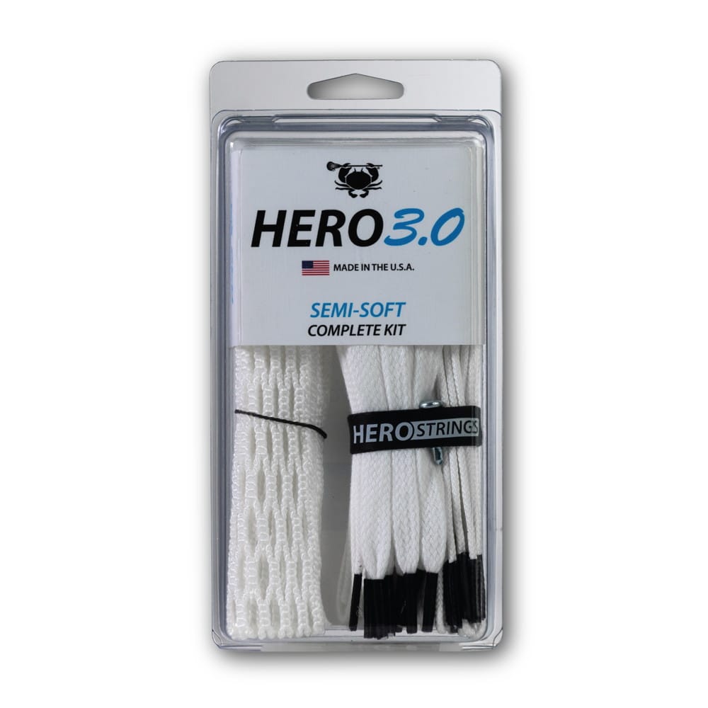 ECD Hero 3.0 Semi-Soft Lacrosse Mesh and Hero Strings Complete Stringi