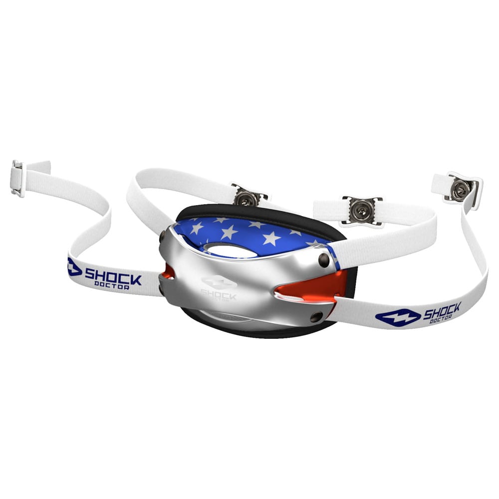 Shock Doctor Showtime Chrome Flag Helmet Chin Strap